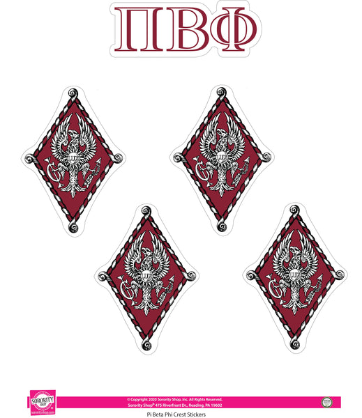 Pi Beta Phi Crest Sticker Sheet – Campus Connection