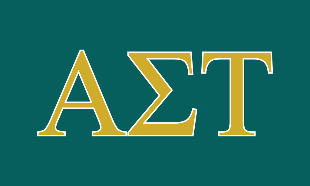 Alpha Sigma Tau Sorority Greek Letters Flag, Two-Color Design – Campus ...