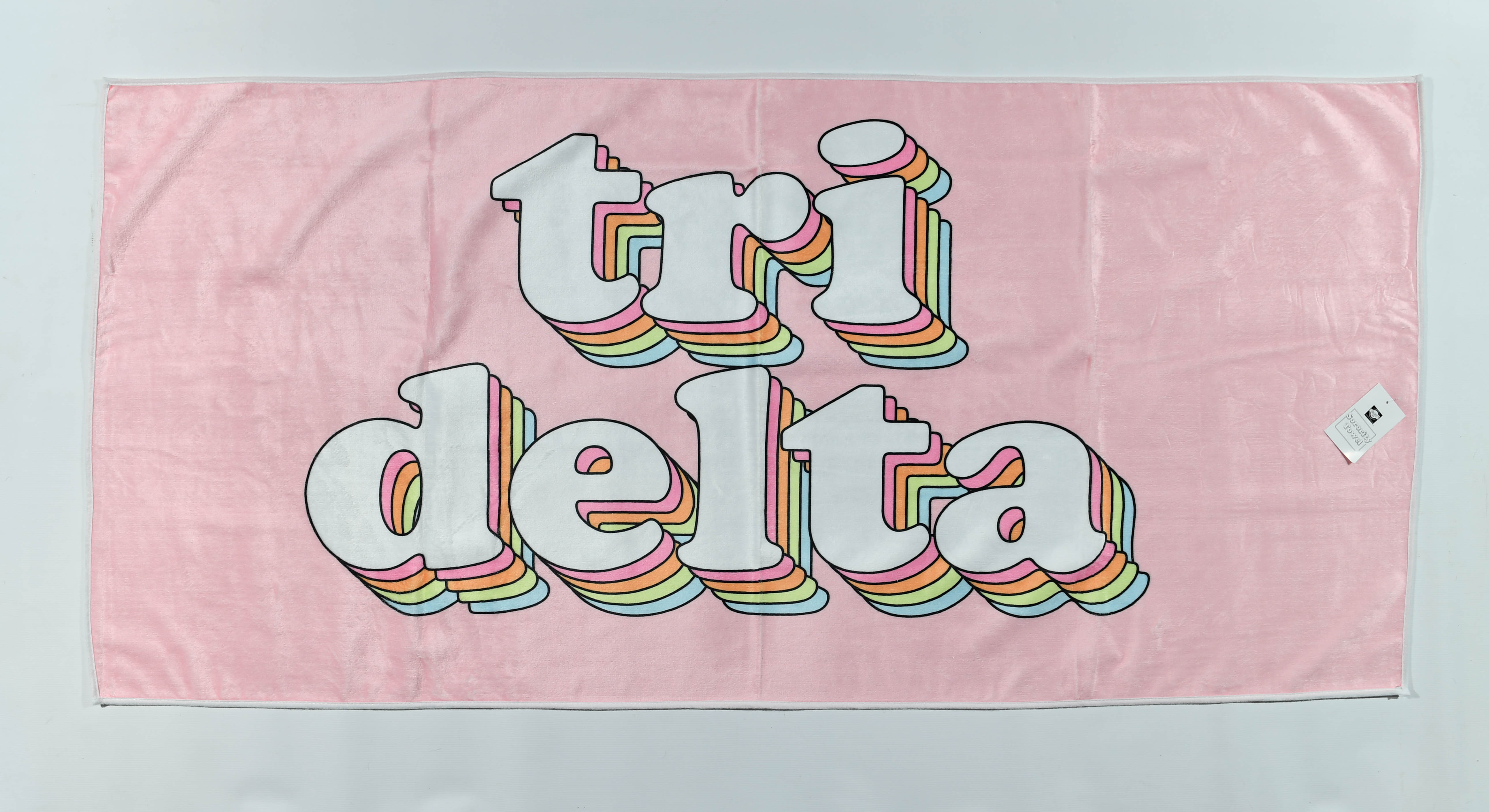 Delta Delta Delta Plush Retro Beach Towel – Campus Connection