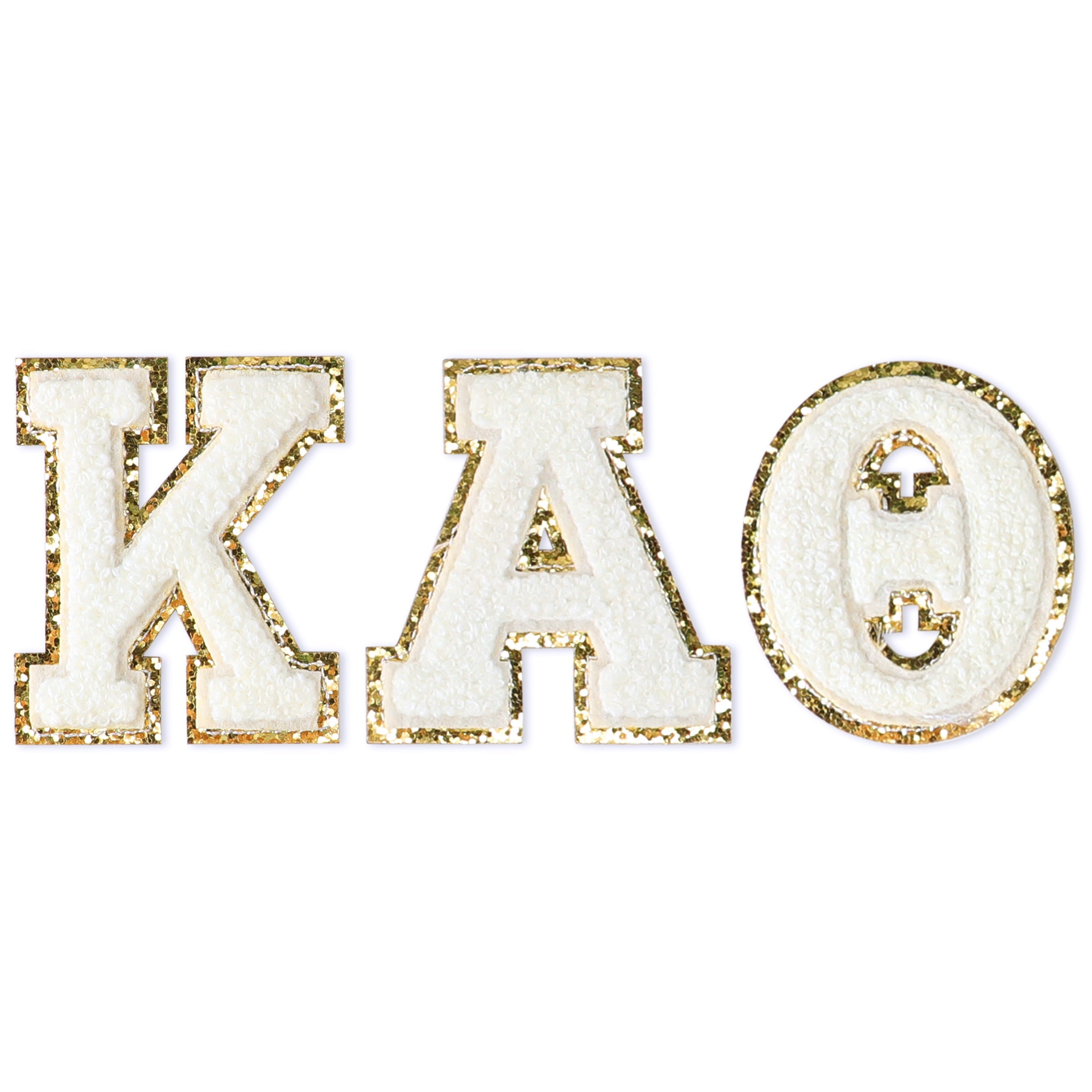 Kappa Alpha Theta Chenille Stickers - KAT Greek Letter Stickers ...