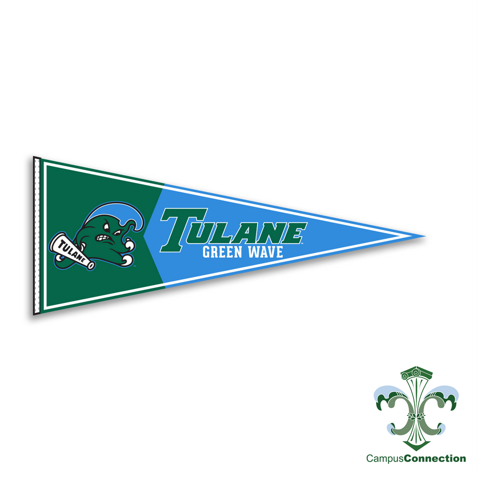 Tulane Felt Pennant – Campus Connection