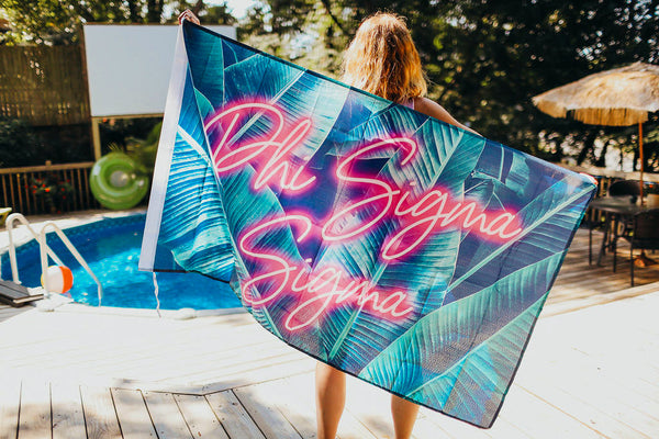 Phi Sigma Sigma Neon Palm Flag – Campus Connection
