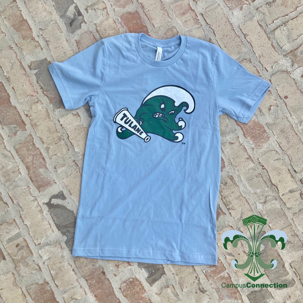 Tulane Angry Wave Shirt - Blue – Campus Connection