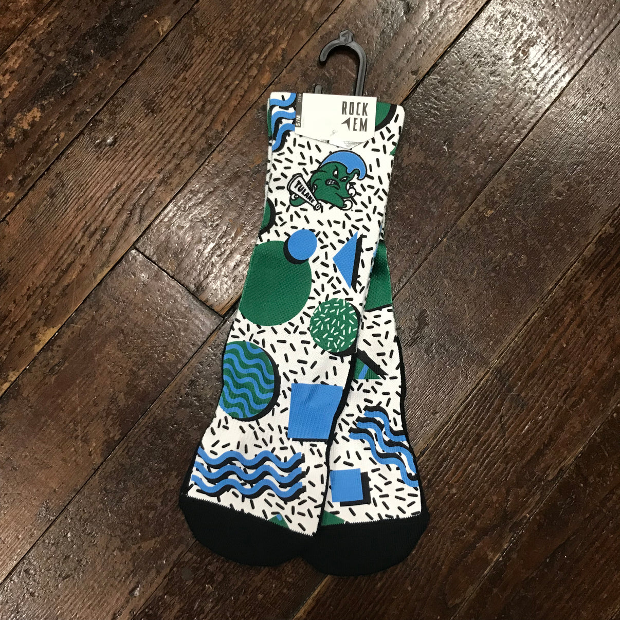 Tulane Saved by the Ball Socks – Campus Connection